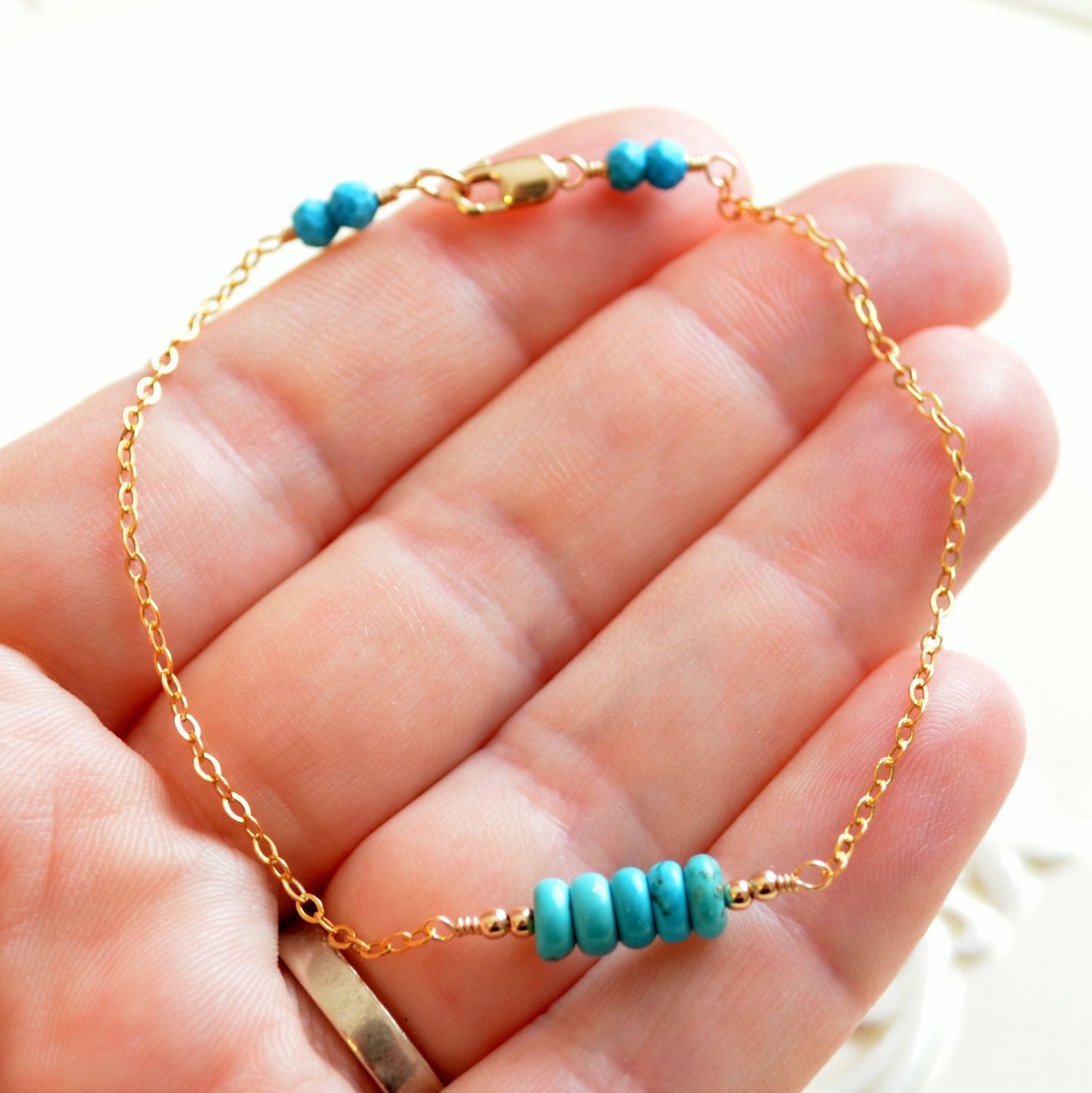 Real Turquoise Bracelet – Made by Liv
